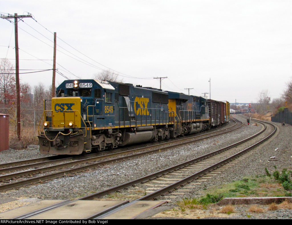 CSX 8549 and 3010